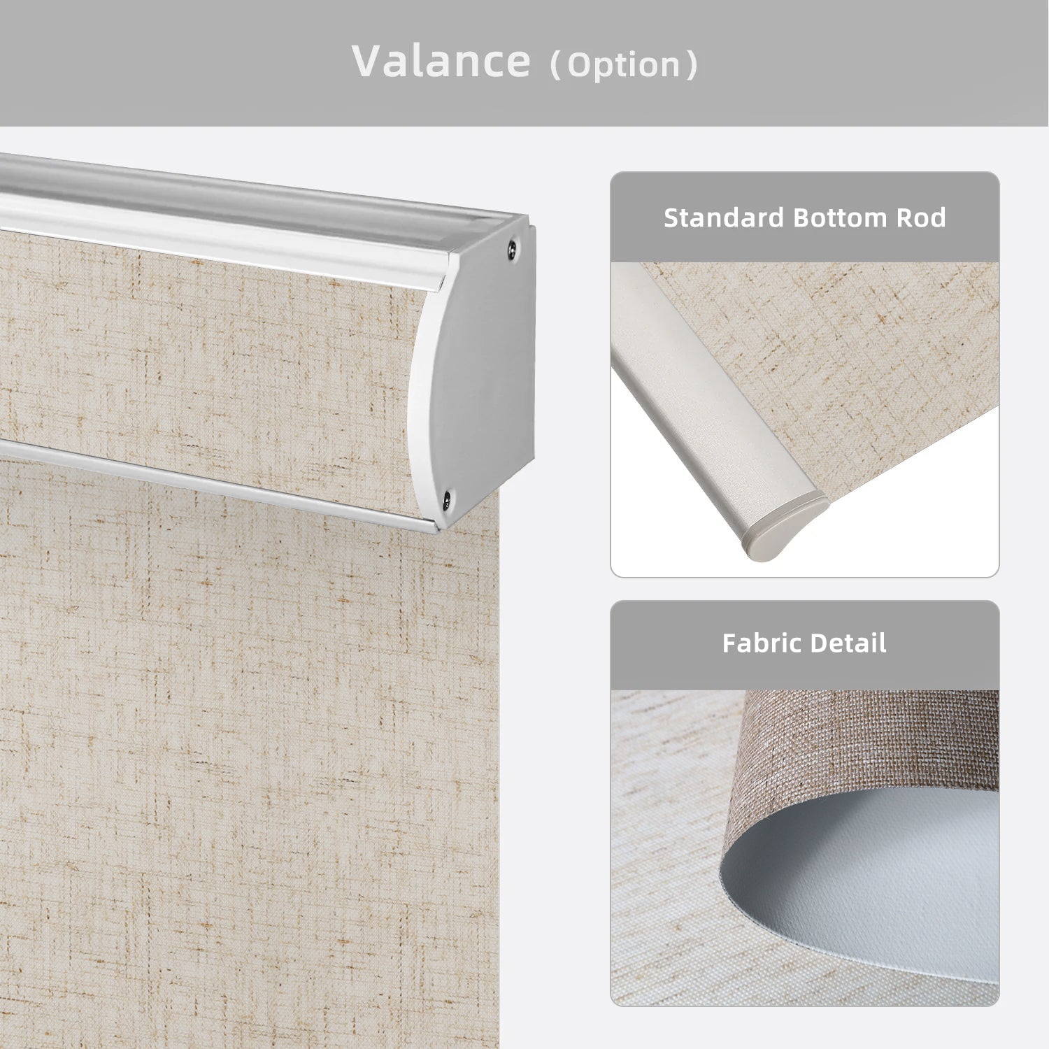 SmartWings Hardwired Motorized Roller Shades 100% Blackout Linen