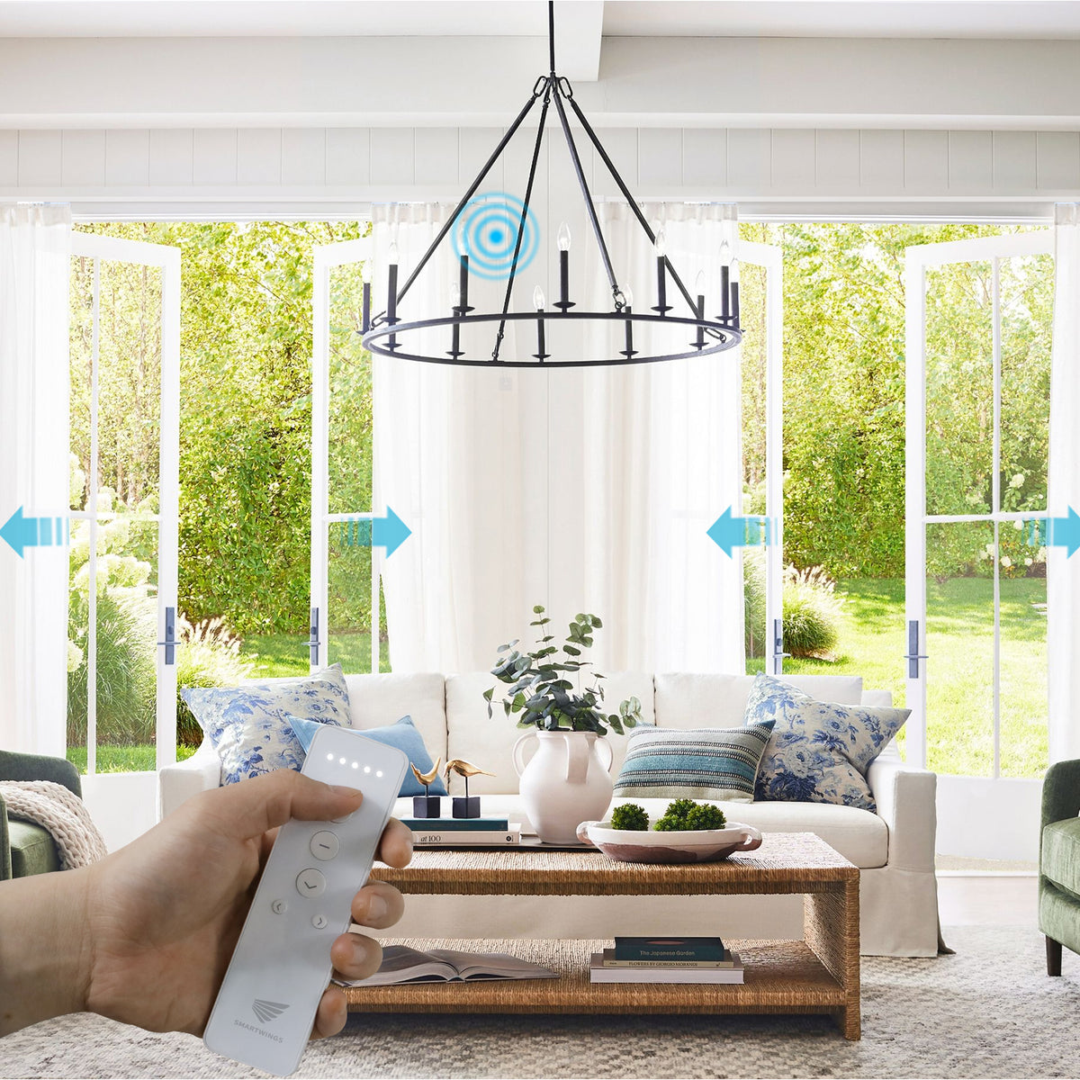 SmartWings Motorized Drapery Sheer – Effortless Home Elegance