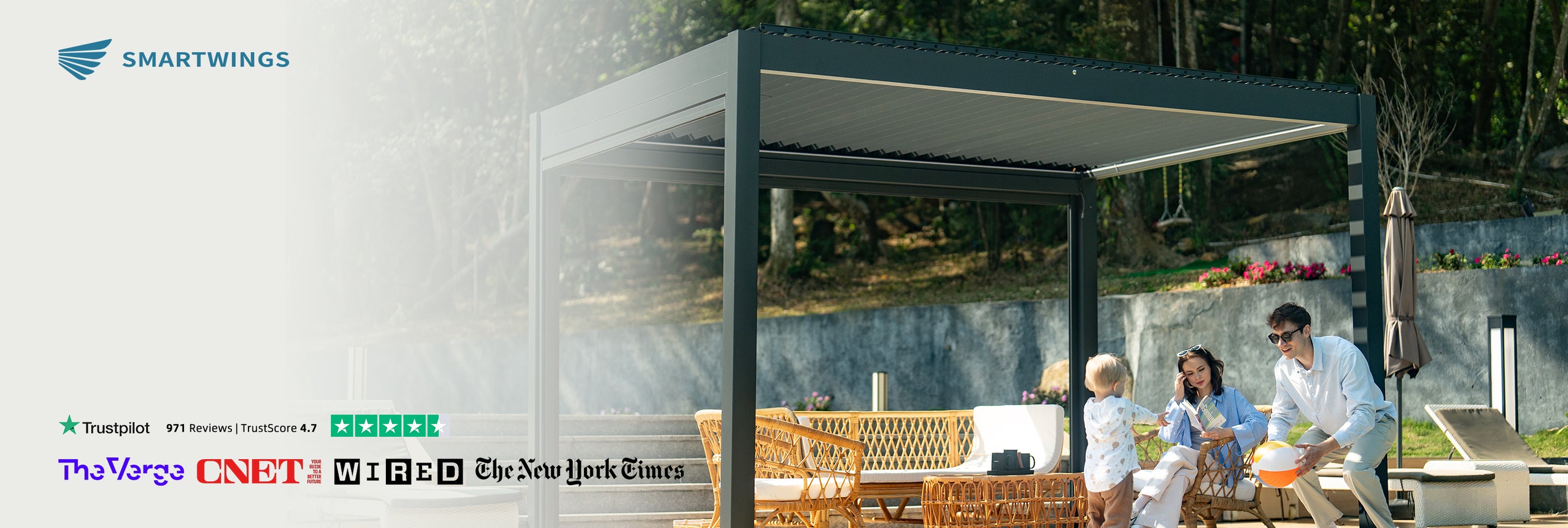 Shop Smart Pergolas – Motorized & Weatherproof Designs – SmartWings
