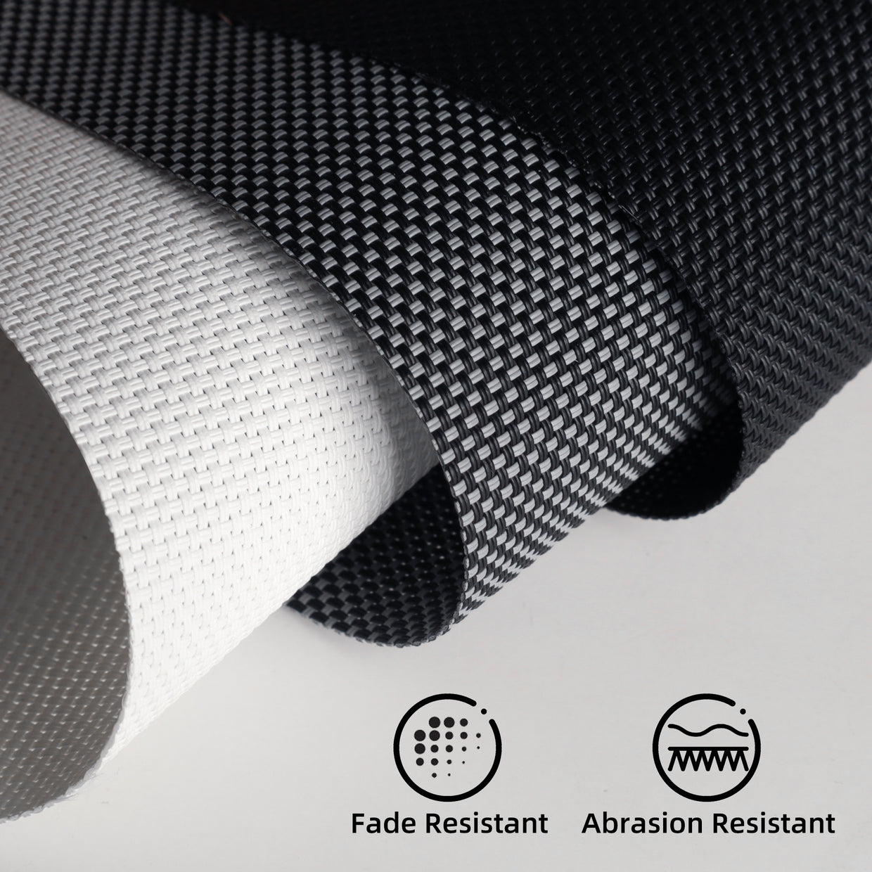 Zipper Track Windproof Outdoor Fabric Samples | 3% Openness – SmartWings