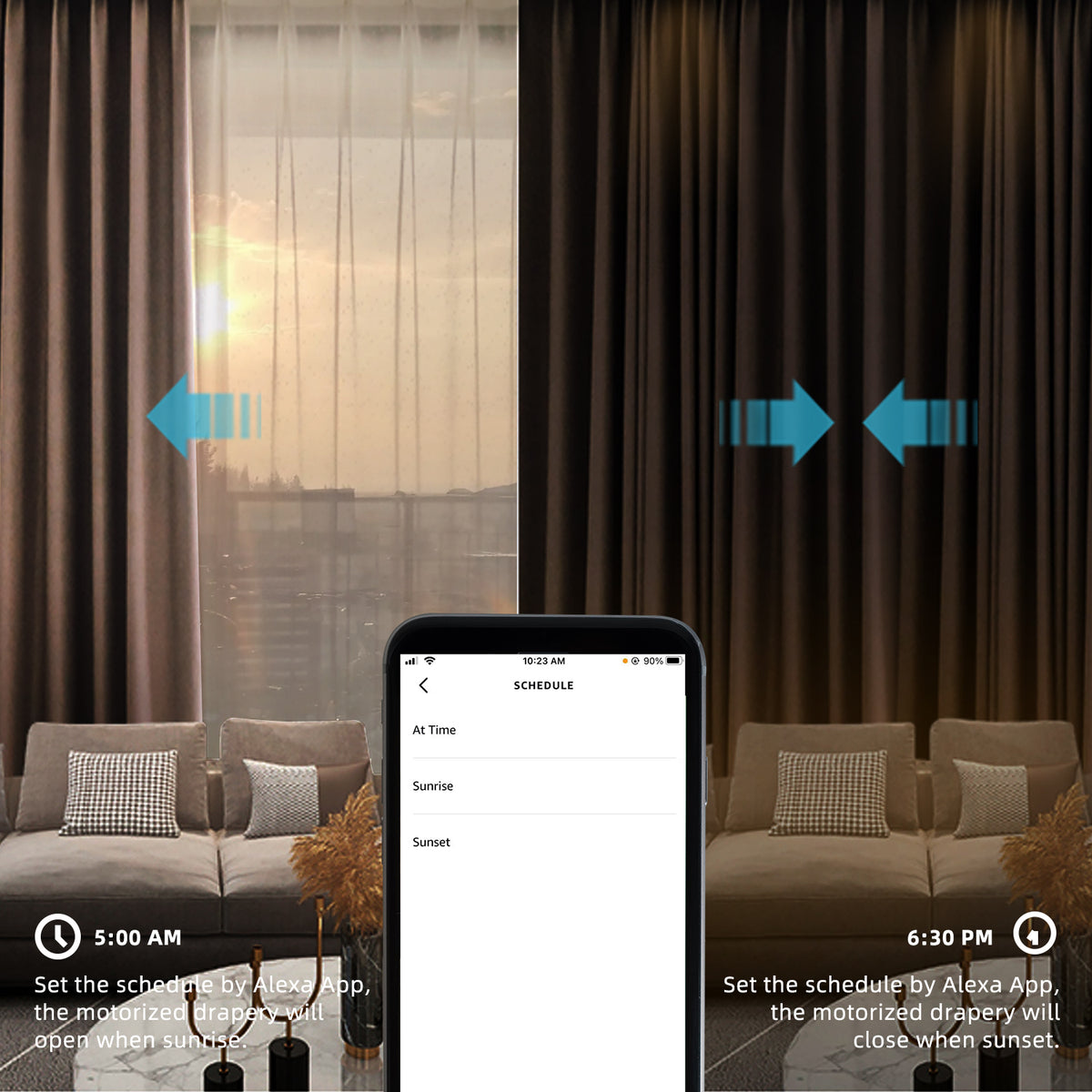 SmartWings Motorized Drapery Rod Kit